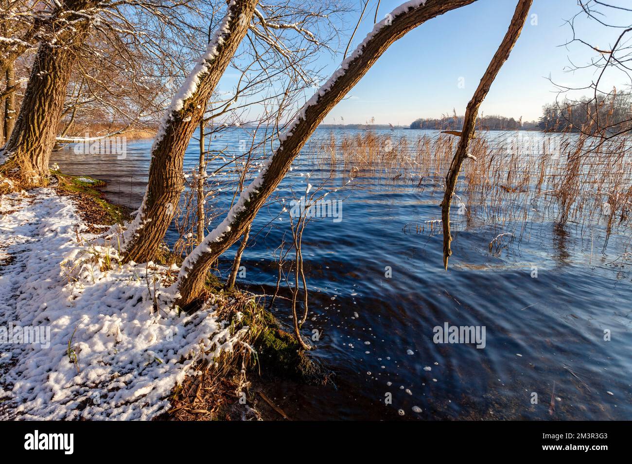 Winter in Warmia and Masuria, Dadaj Lake, Poland Stock Photo - Alamy