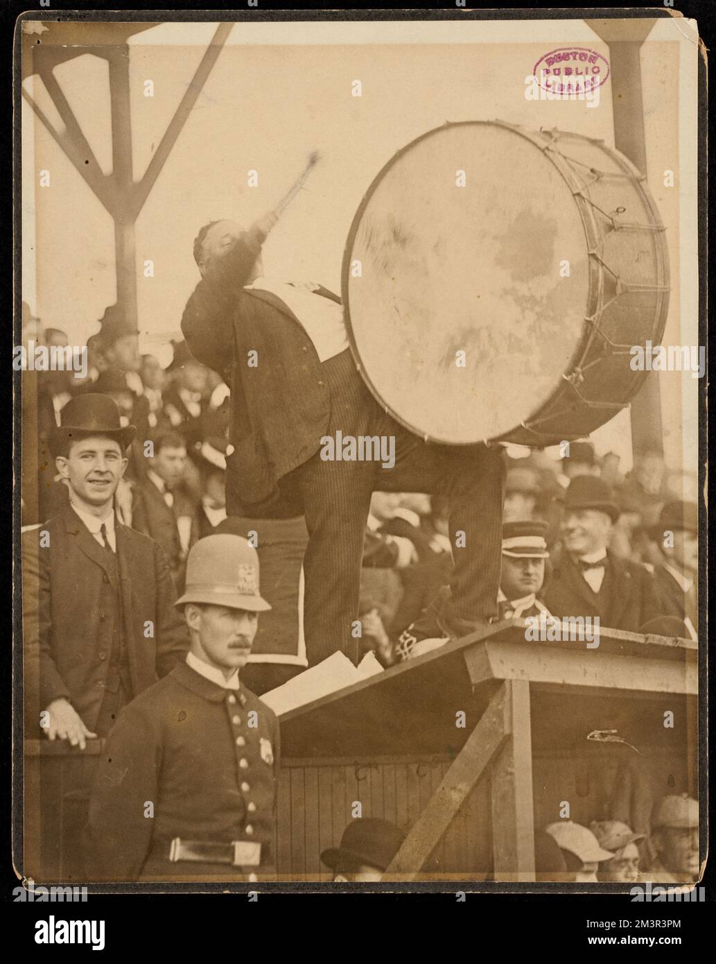 Royal Rooter beating a drum, 1903 World Series , Baseball, Sports ...