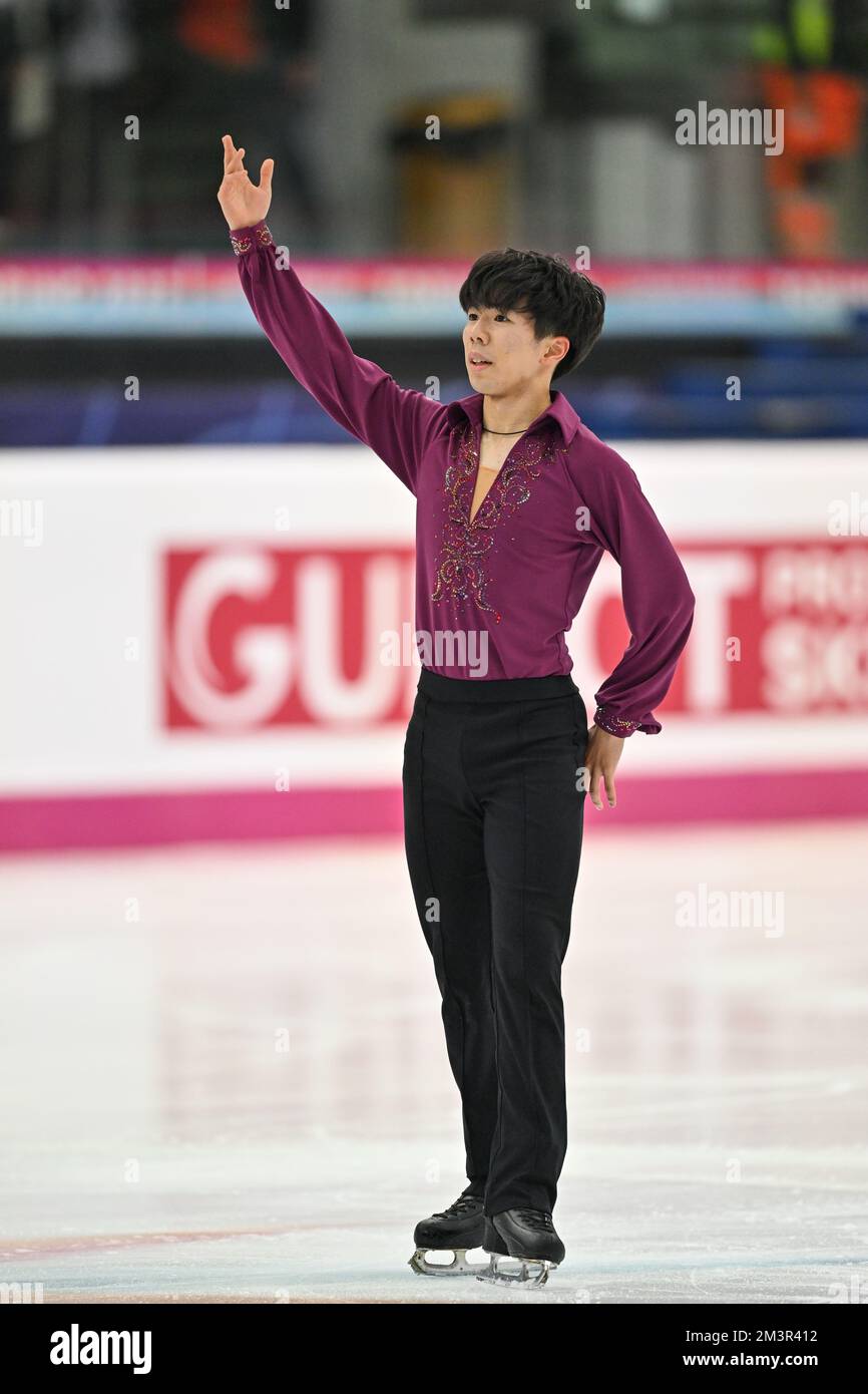 Shun SATO (JPN), during Senior Men Free Skating, at the ISU Grand Prix ...