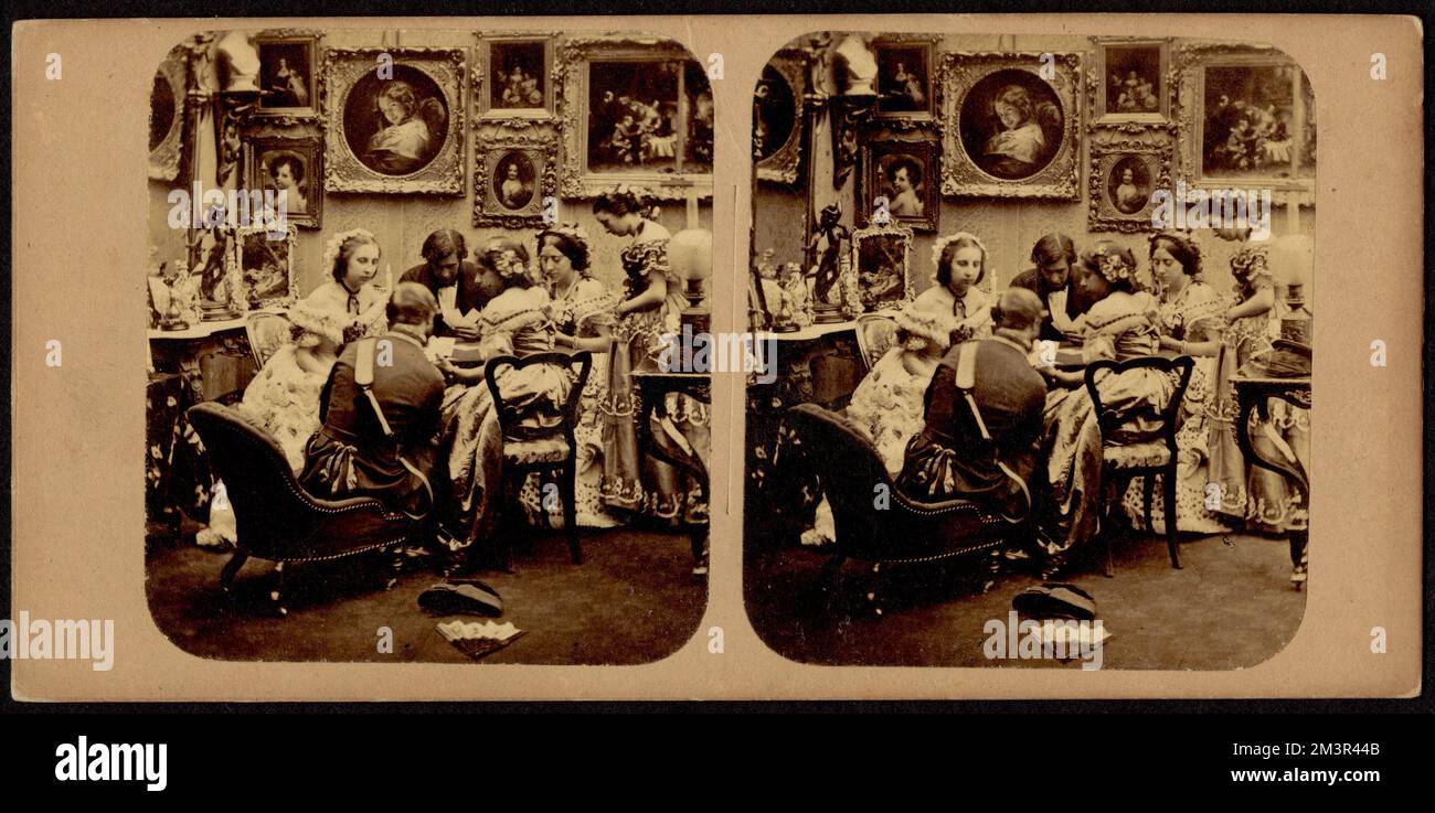 The rubber , Parlors, Card games Stock Photo - Alamy
