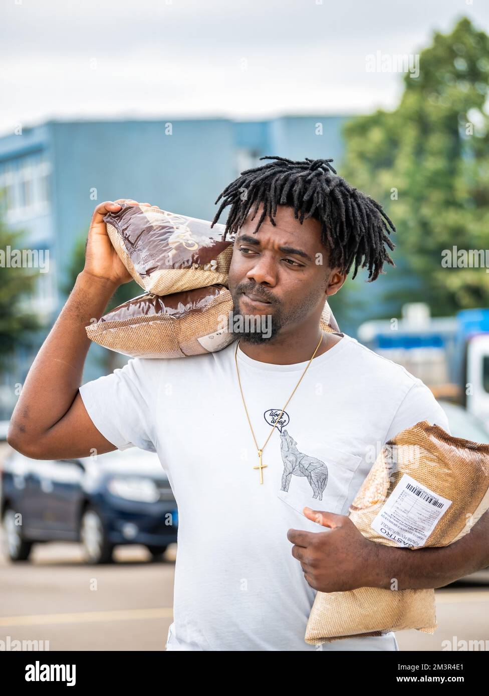 Bucharest, Romania - September 2022: Portrait of a Afro american man ...