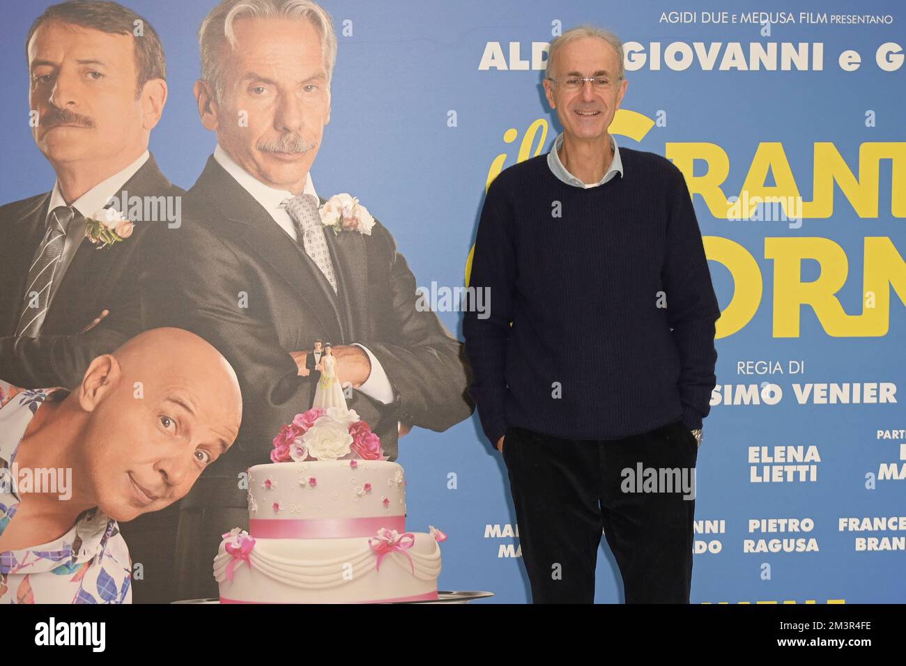 Roberto Citran attends the photocall of the movie "Il grande giorno" at ...
