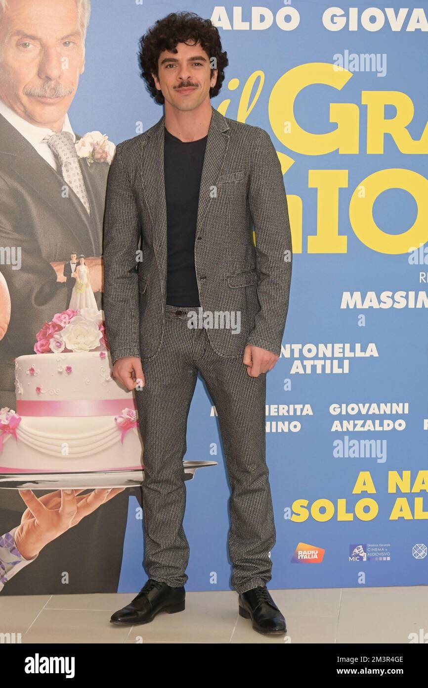 Giovanni Anzaldo attends the photocall of the movie "Il grande giorno ...