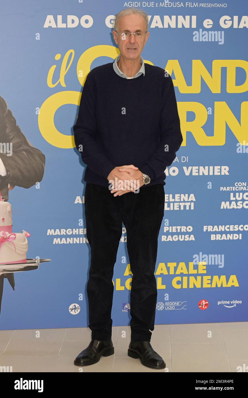 Roberto Citran attends the photocall of the movie "Il grande giorno" at ...