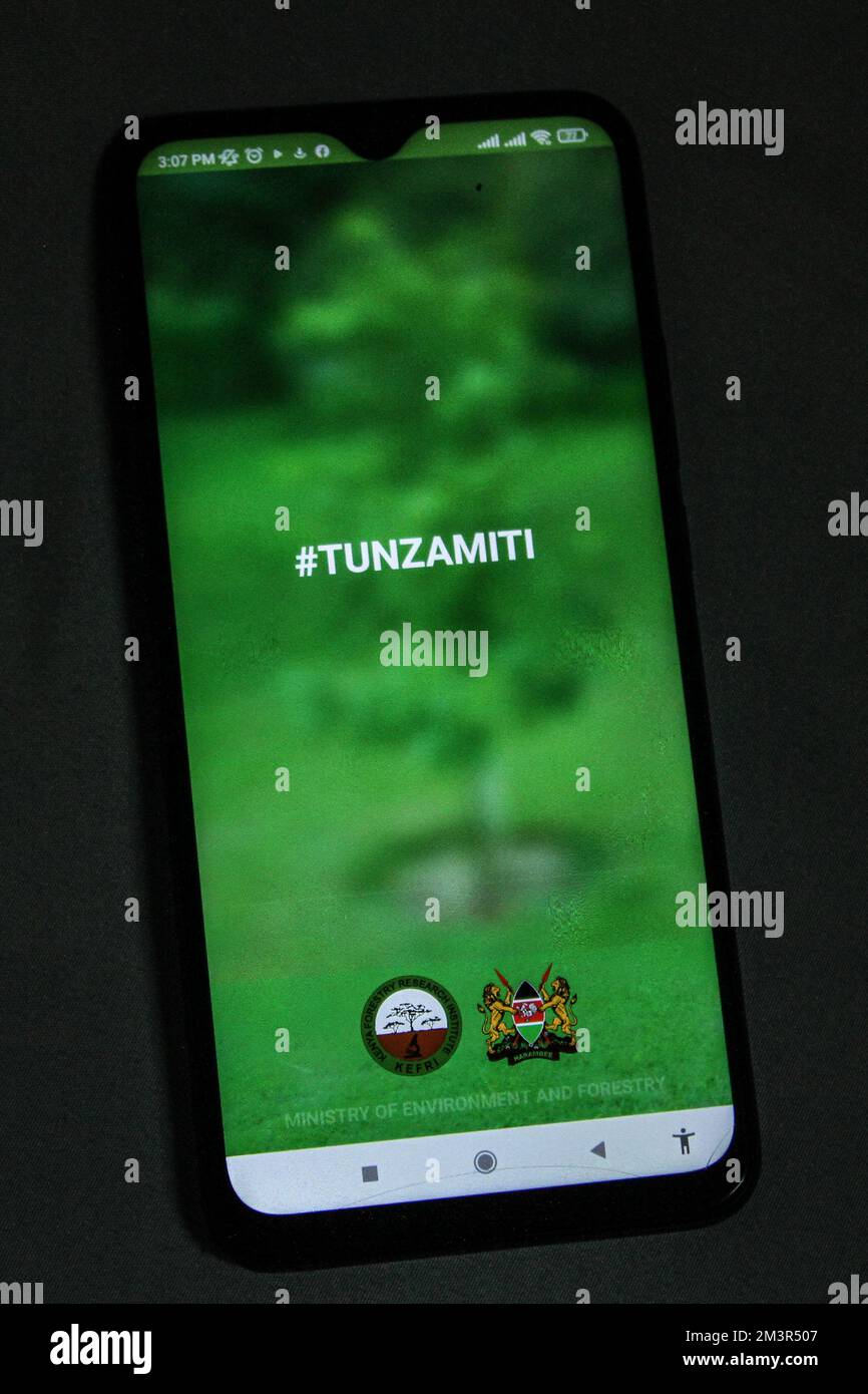 Kenya. 16th Dec, 2022. In this photo illustration, Kenya Forestry ...