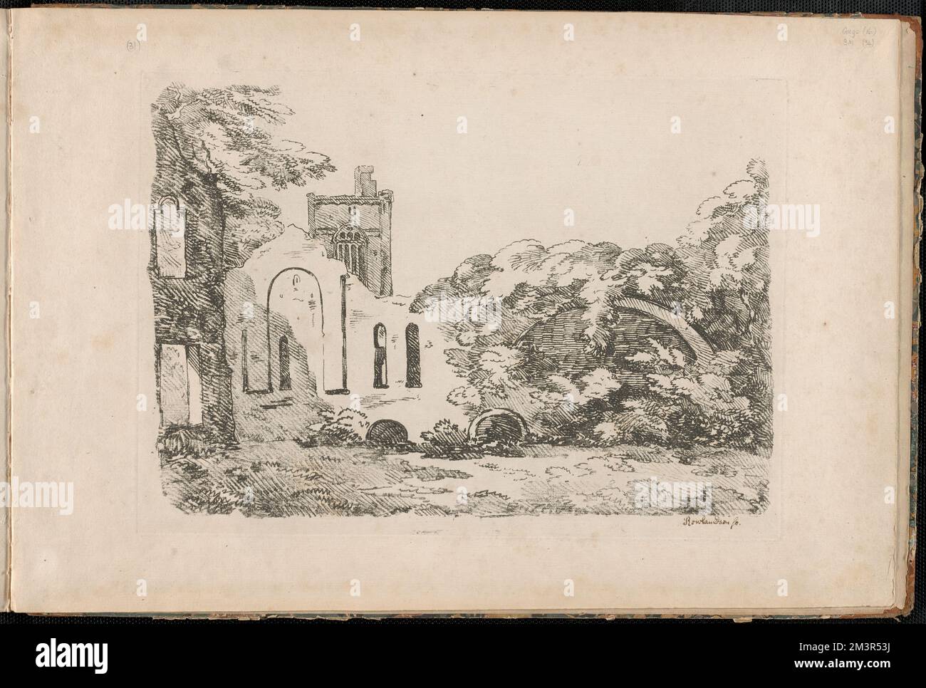 Ruins and a park , Ruins, Trees. Thomas Rowlandson (1756-1827). Prints ...