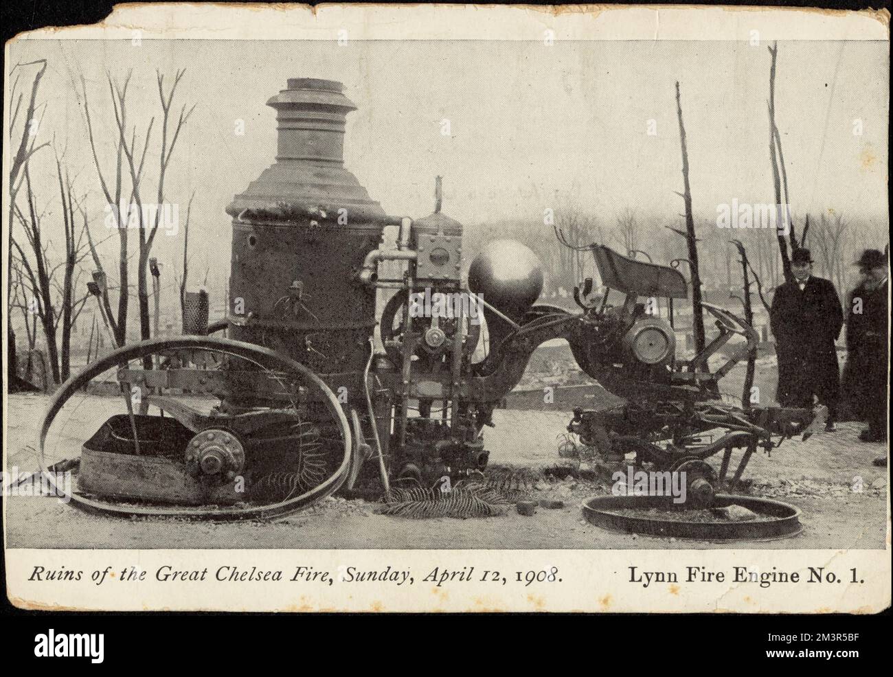 Ruins of the Great Chelsea Fire, Sunday, April 12, 1908. Lynn fire ...