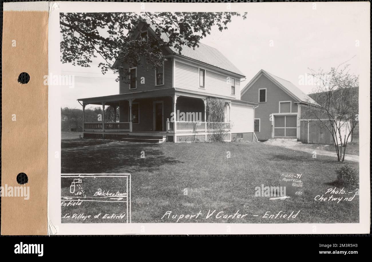 Rupert V. Carter, house, barn, Enfield, Mass., May 25, 1928 : Parcel no ...