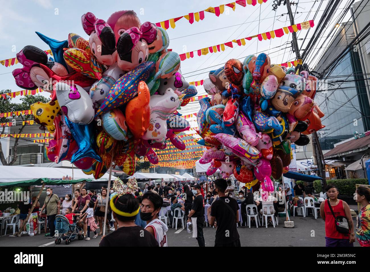 Masskara festival, street food, Bacolod, Negros island, Philippines ...
