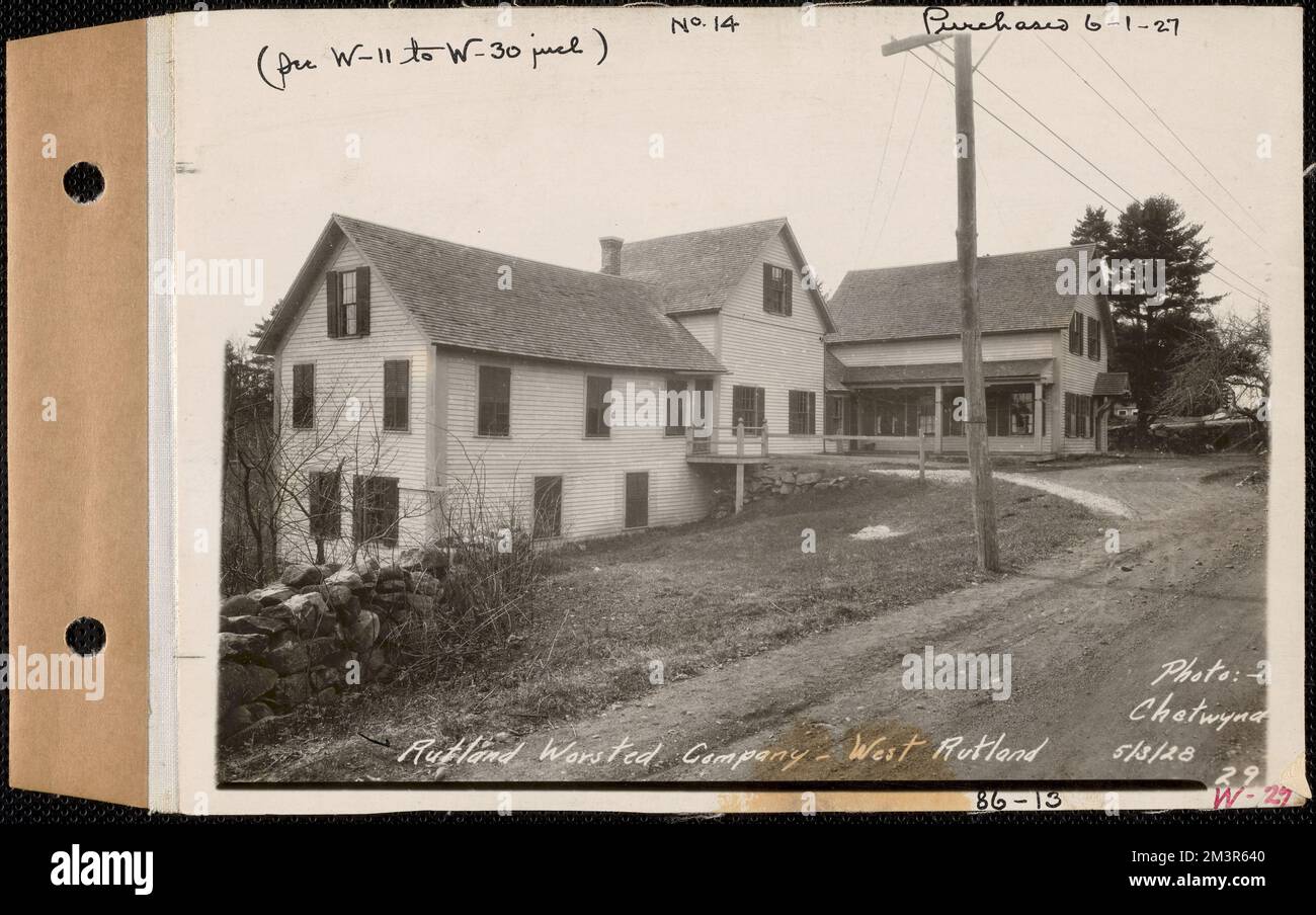 Rutland Worsted Co., house and barn #14, West Rutland, Rutland, Mass ...