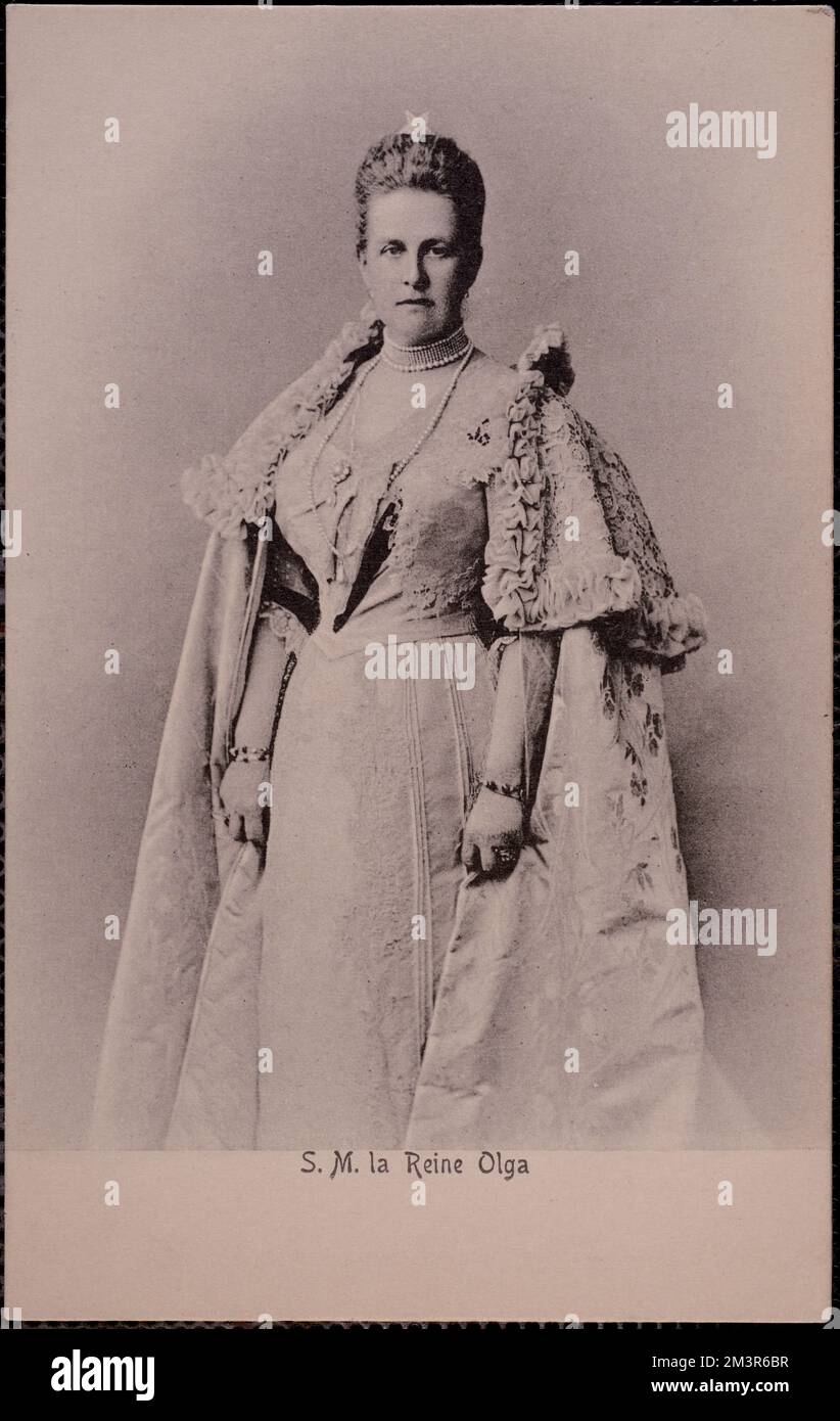 S. M. la Reine Olga , Queens, Olga, Queen, consort of George I, King of ...