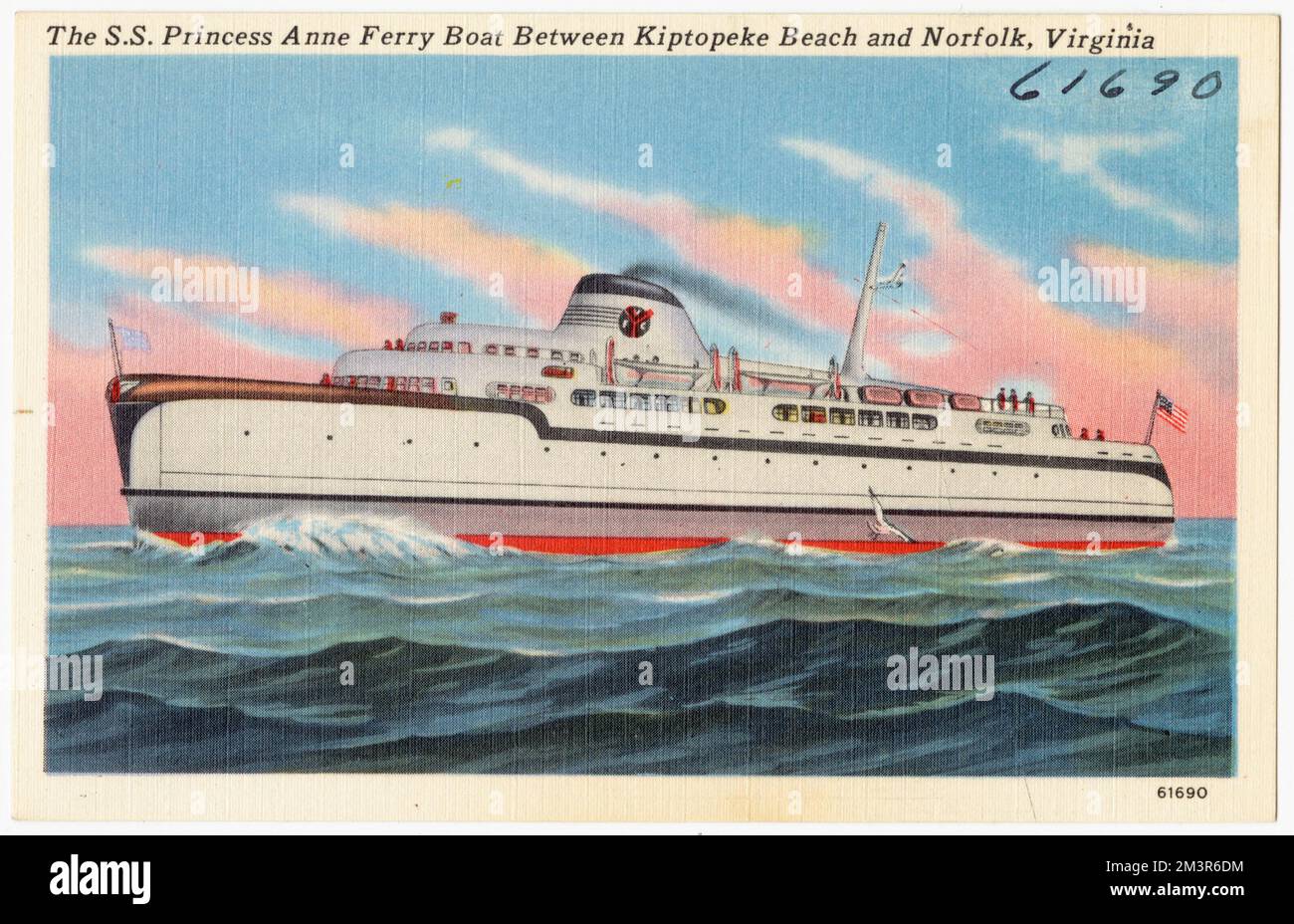 The S. S. Princess Anne Ferry Boat between Kiptopeke Beach and Norfolk ...