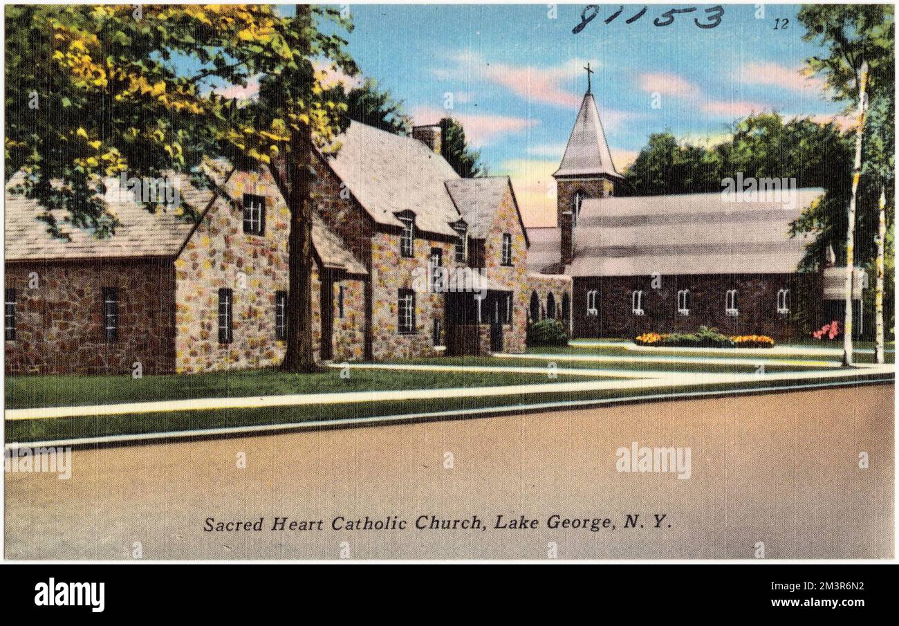 Sacred Heart Catholic Church, Lake George, N. Y. , Churches, Tichnor Brothers Collection ...