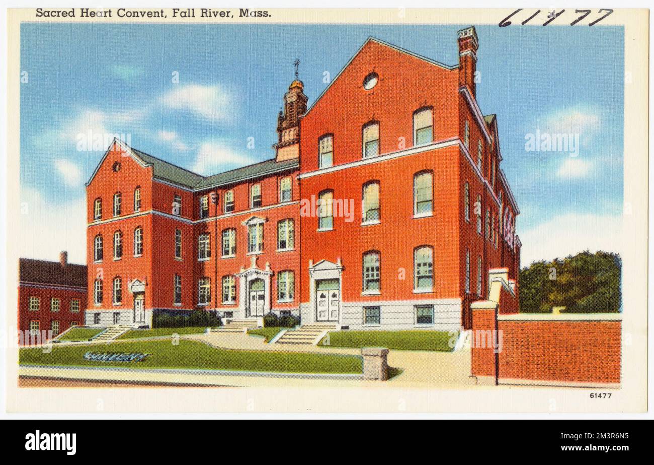 Sacred Heart Convent, Fall River, Mass. , Religious facilities, Schools ...