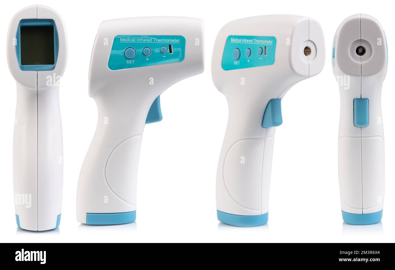 A closeup view of non-contact medical infrared thermometer from all ...