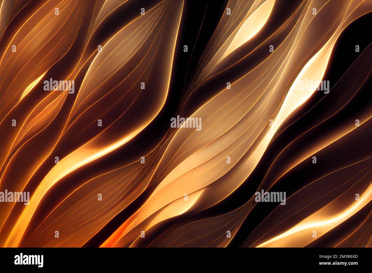 An abstract silk chocolate wavy background Stock Photo - Alamy