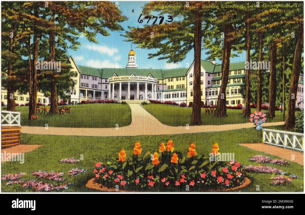 Sagamore Hotel, Bolton Landing, Lake George, N. Y. , Hotels, Tichnor ...