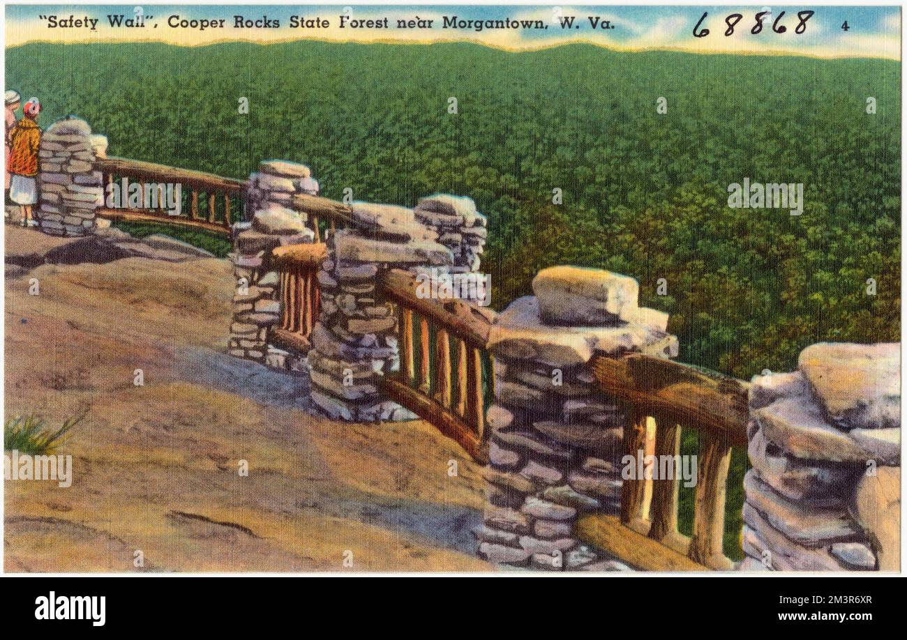 'Safety Wall,' Cooper Rocks State Forest near Morgantown, W. Va ...