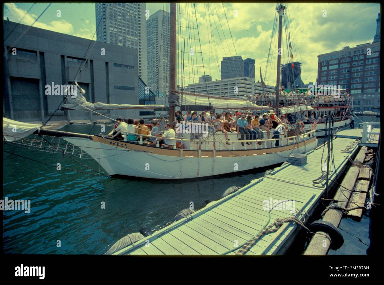 Sailboat at Long Wharf, Boston , Sailboats, Piers & wharves. Edmund L ...
