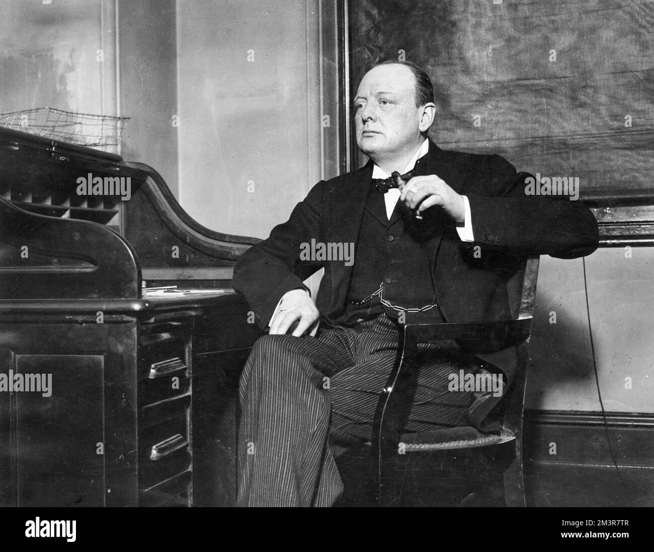 Winston Churchill at the time of the Westminster Abbey by-election in ...