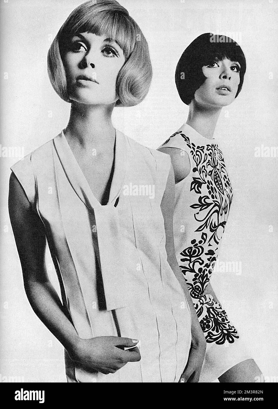 1960s girls dress pattern Black and White Stock Photos & Images - Alamy