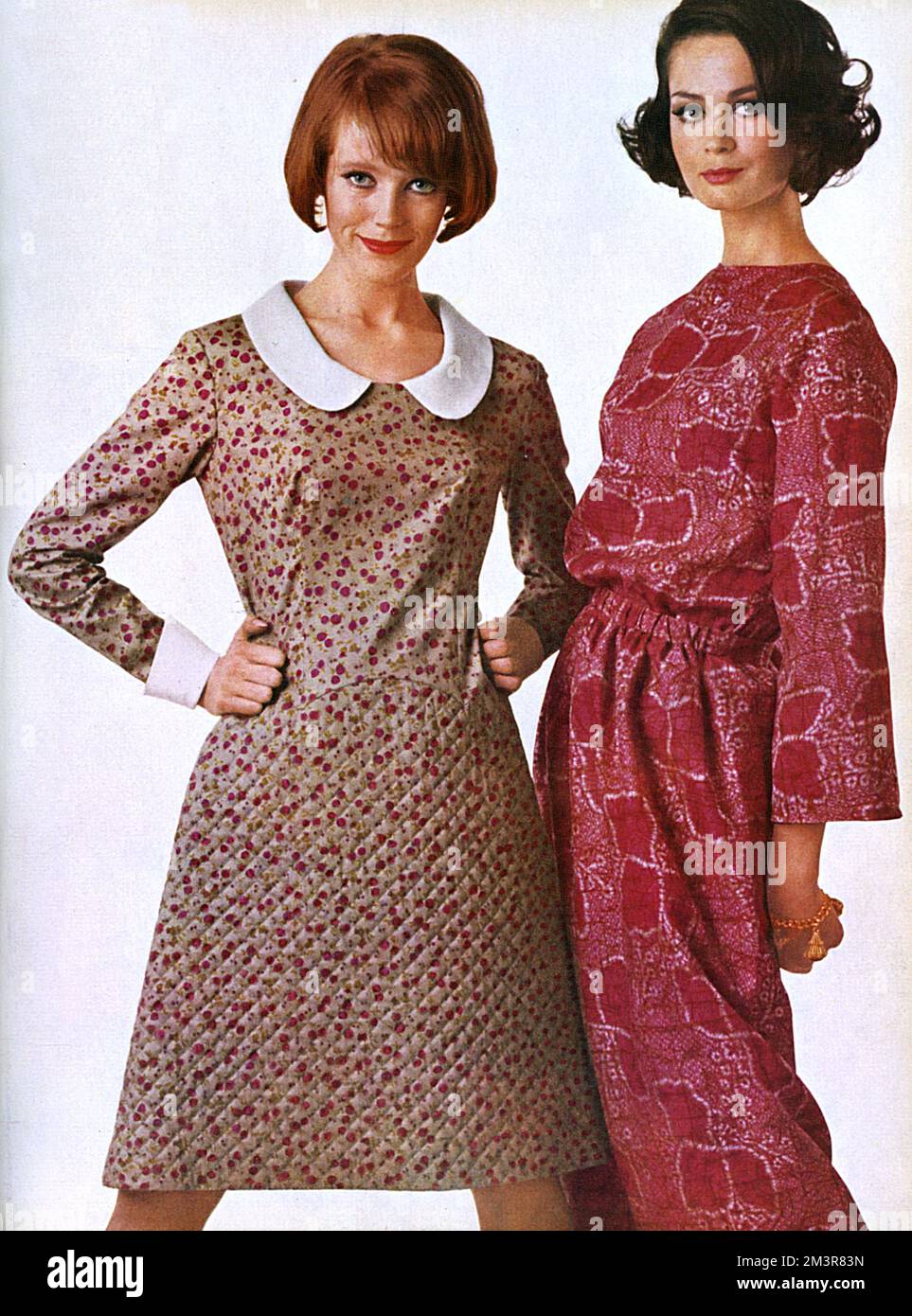 Ricki Reed dress and Ascher silk outfit, 1965 Stock Photo - Alamy
