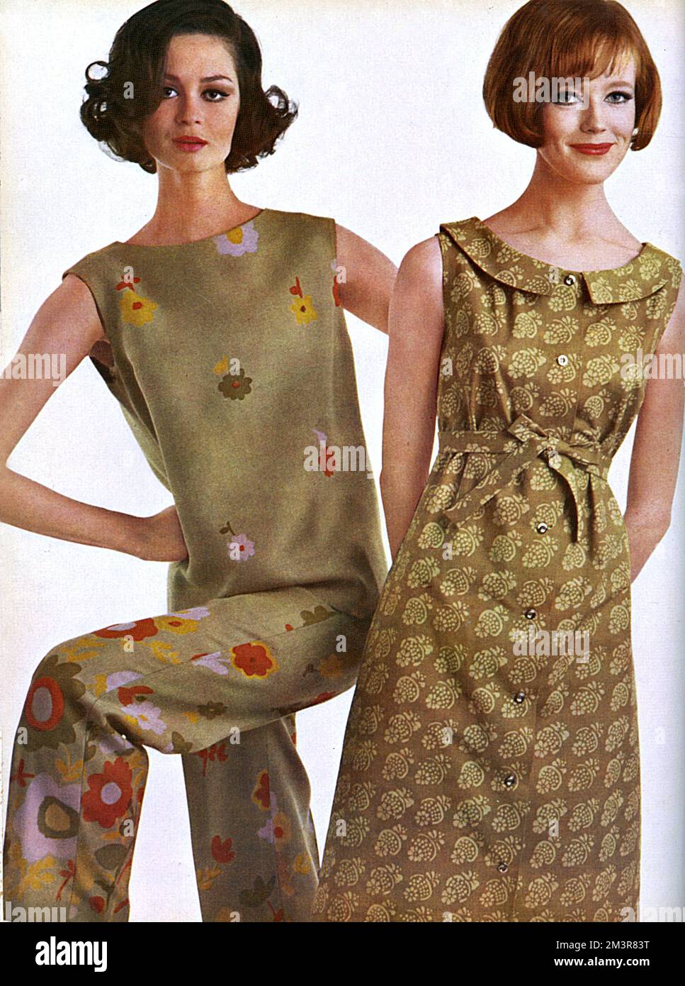 Fredrica trouser suit, Marimekko dress, 1965 fashion Stock Photo - Alamy