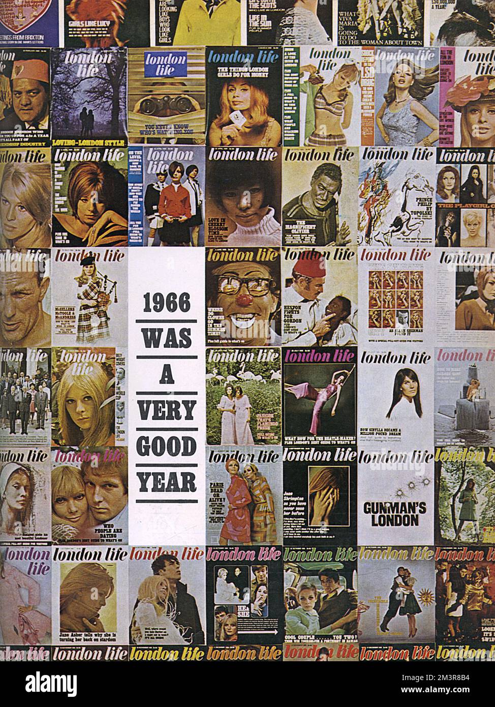 The cover of London Life from 31st December 1966 featuring a colourful ...