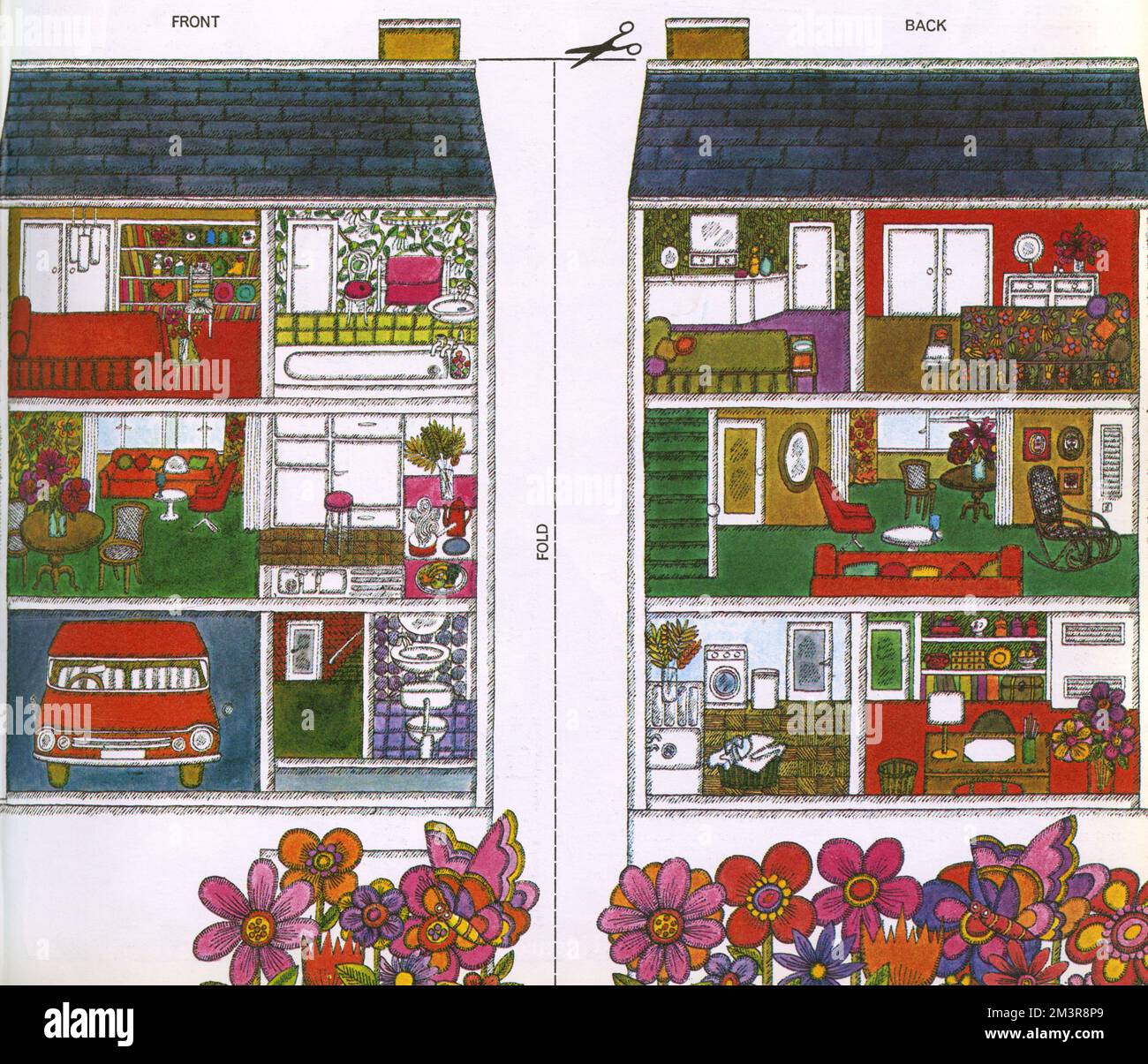 1960s house interiors hi-res stock photography and images - Alamy