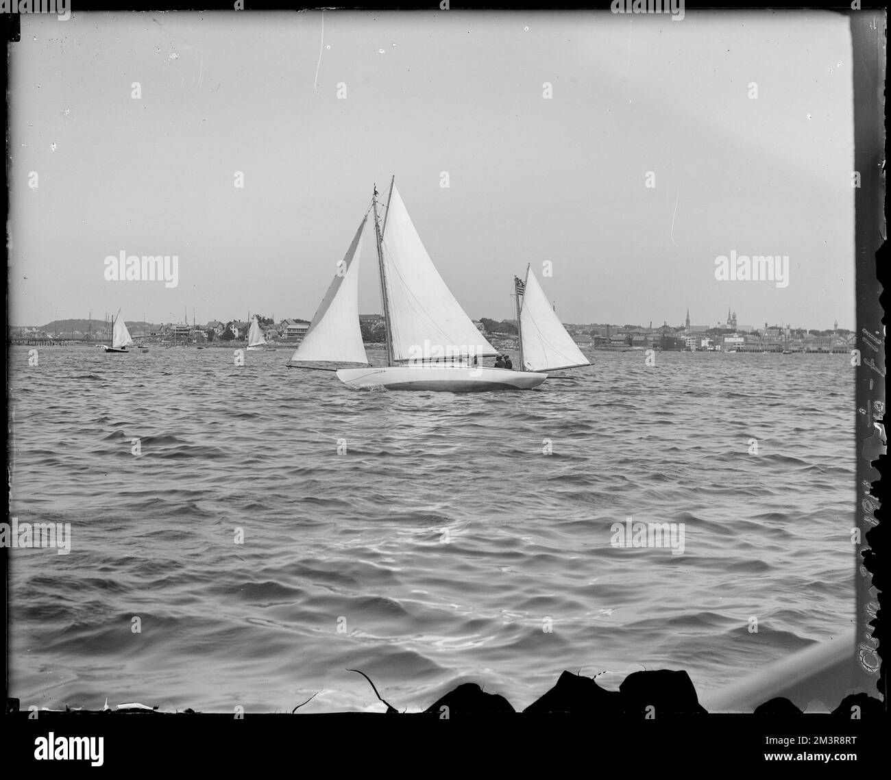 Sailing, Marblehead, MA , Sailboats. Herman Parker Collection Stock ...