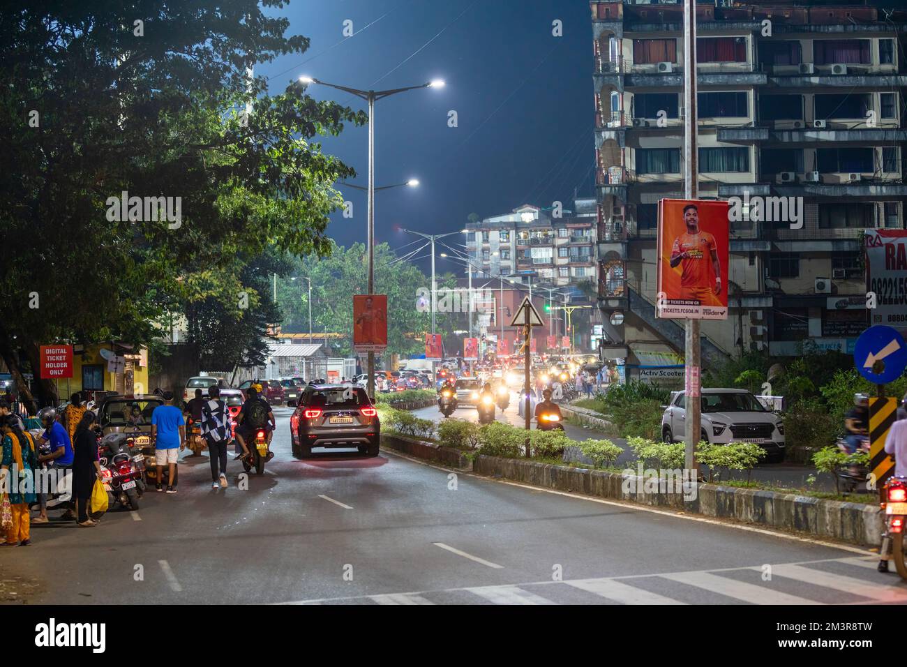Fatorda Stadium and Street Lights Stock Photo - Alamy