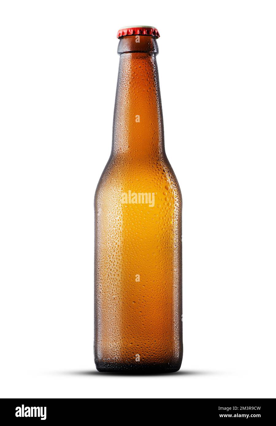 glass empty bottle on white background Stock Photo - Alamy