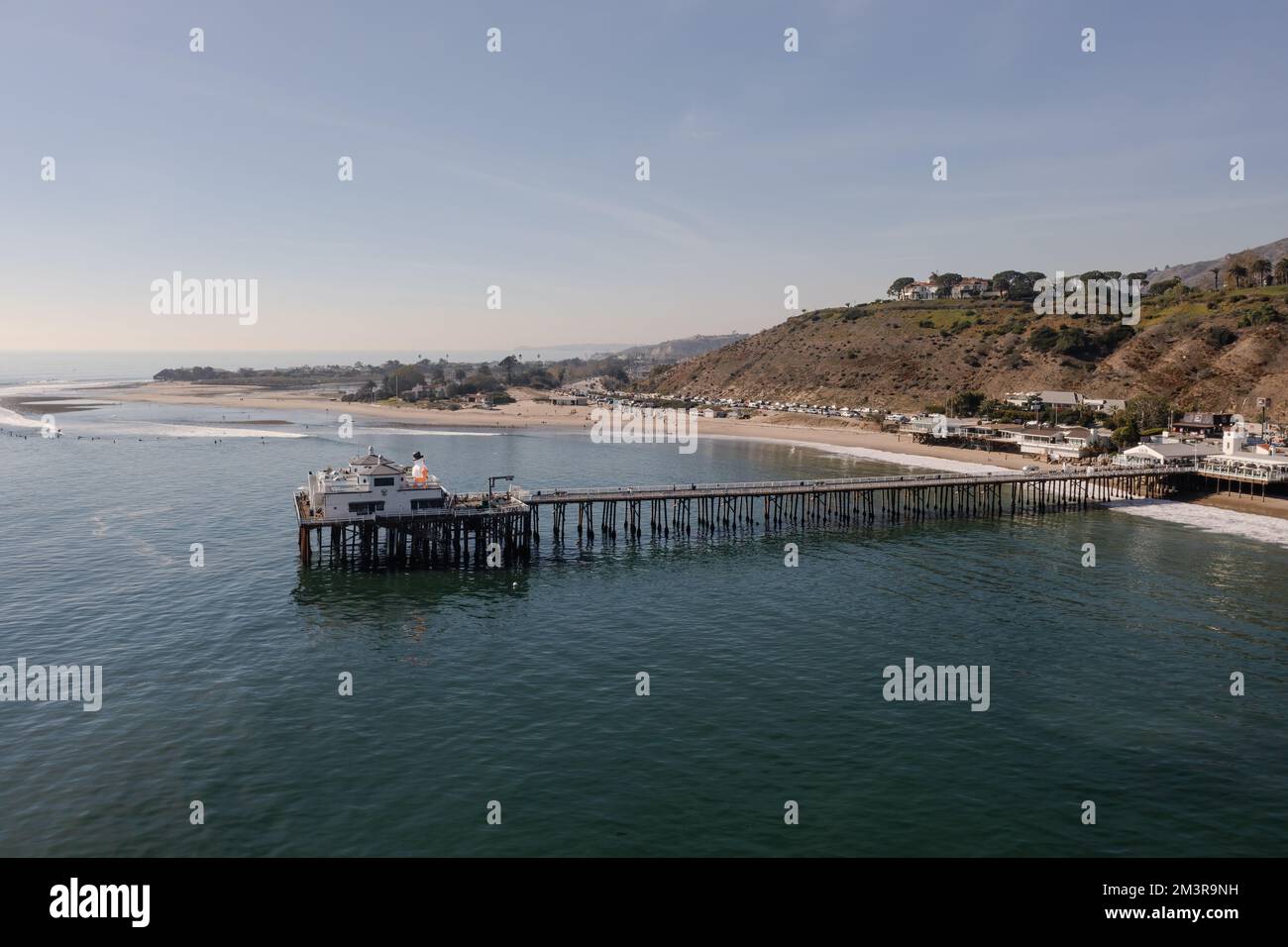 Aerial malibu pier pacific hi-res stock photography and images - Alamy