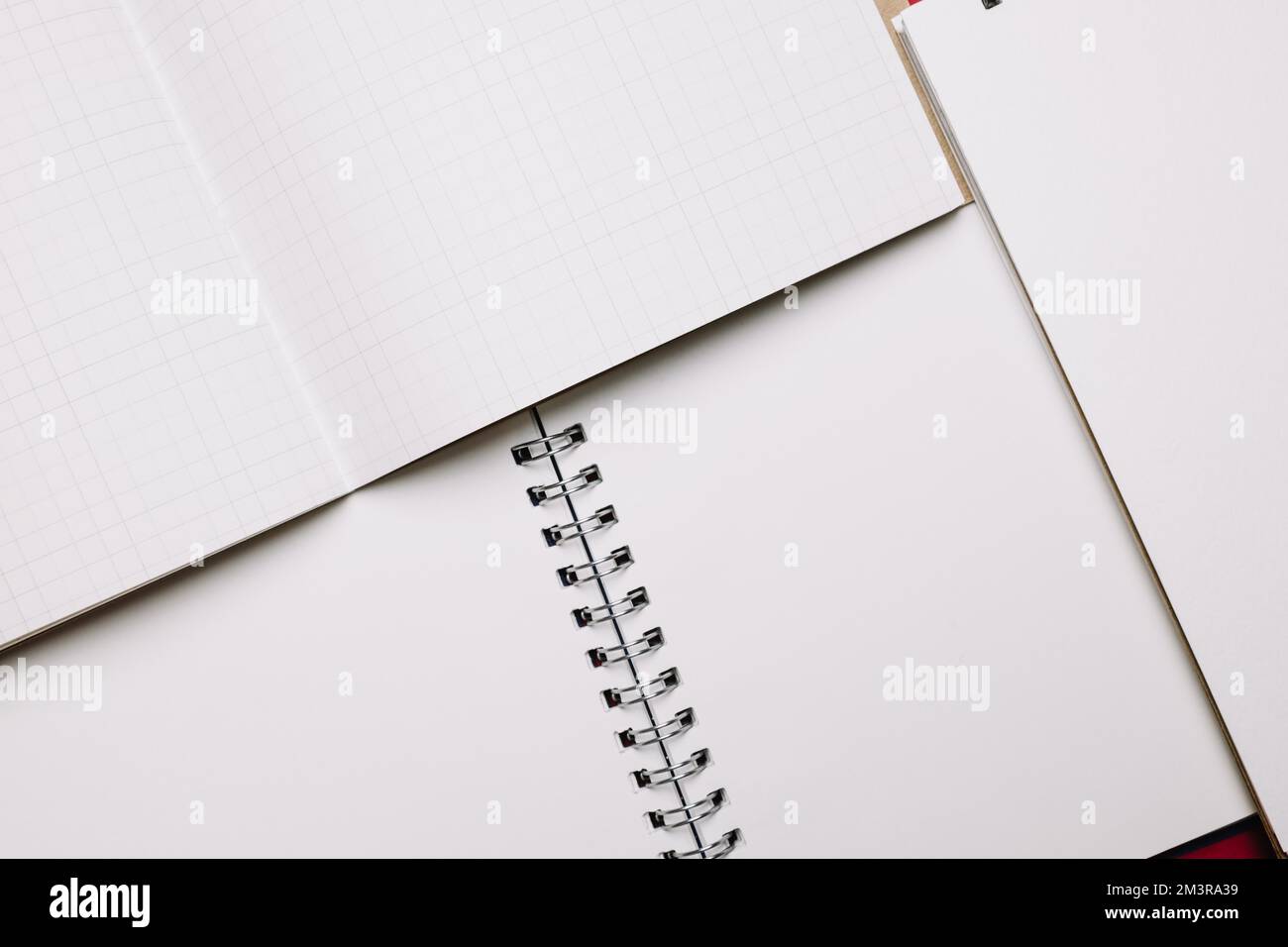 Opened notebooks with white pages, Resolution and high quality ...