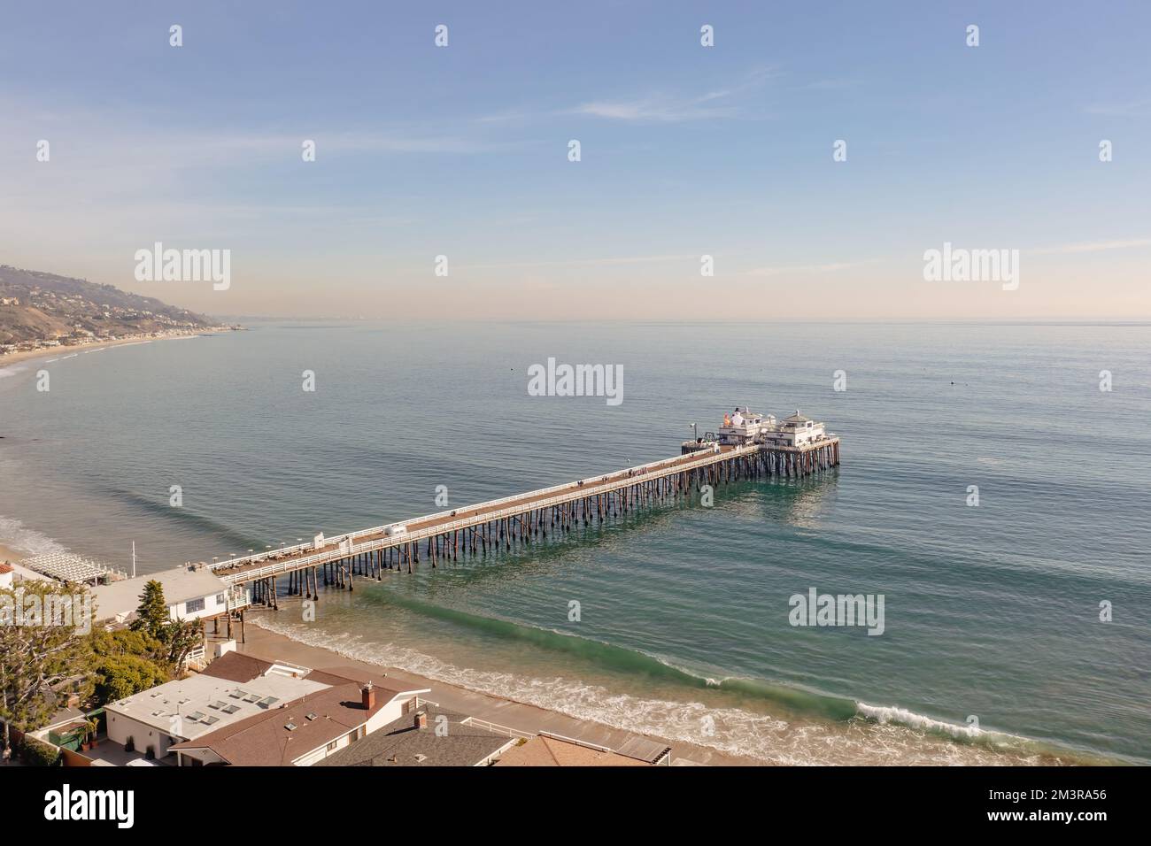 Aerial malibu pier pacific hi-res stock photography and images - Alamy