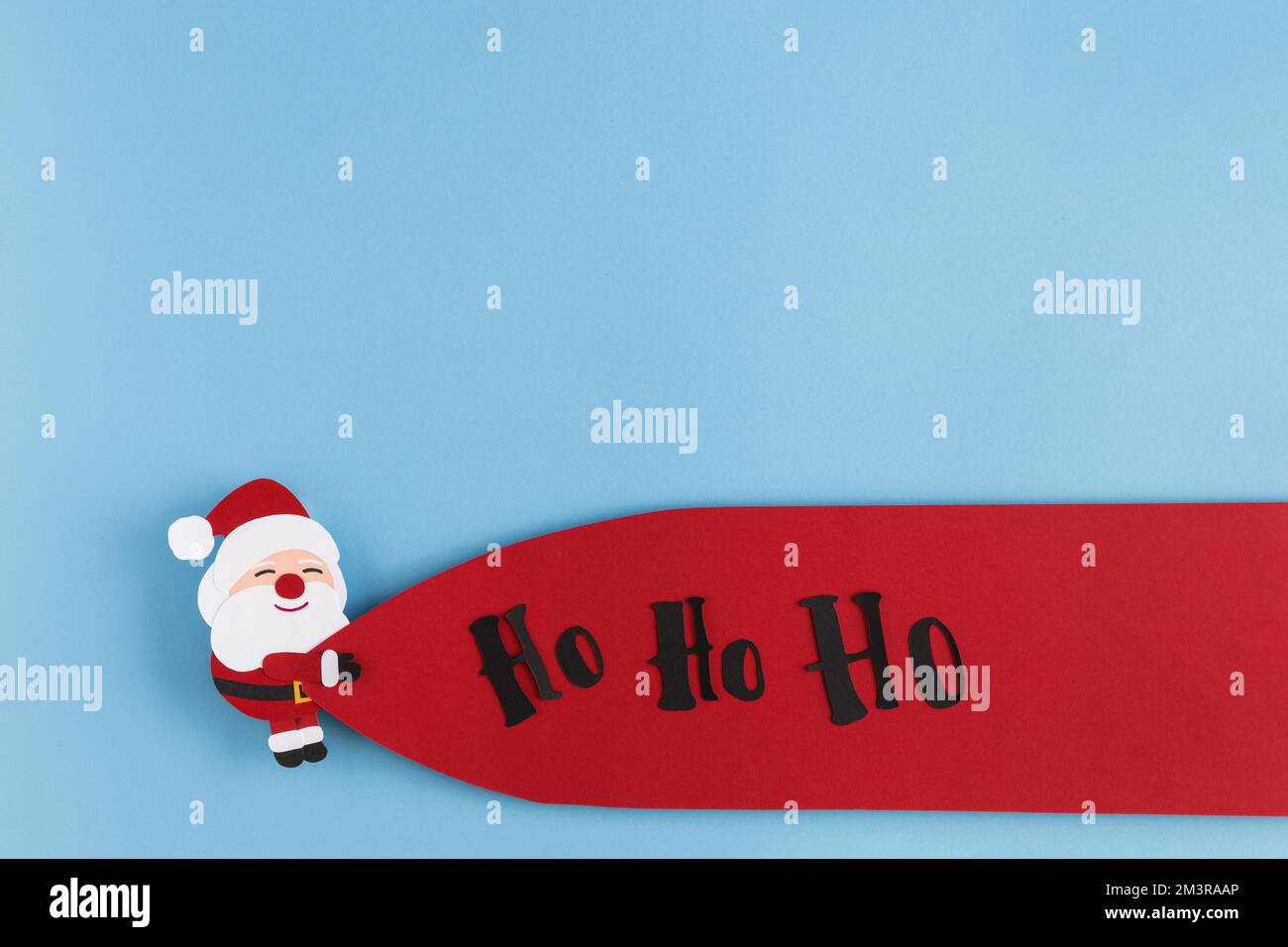 Paper christmas horizontal ho ho ho santa label, Resolution and high ...