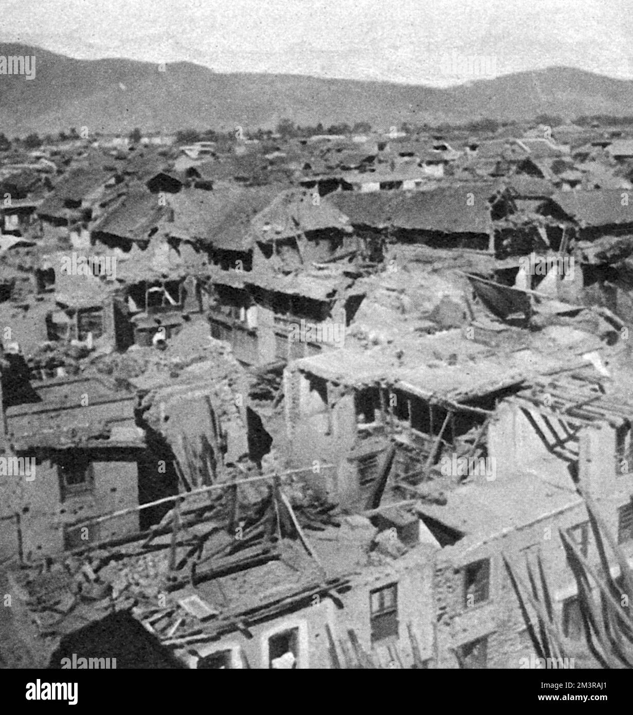 Aftermath of the Bihar and Nepal Earthquake 1934 Stock Photo - Alamy