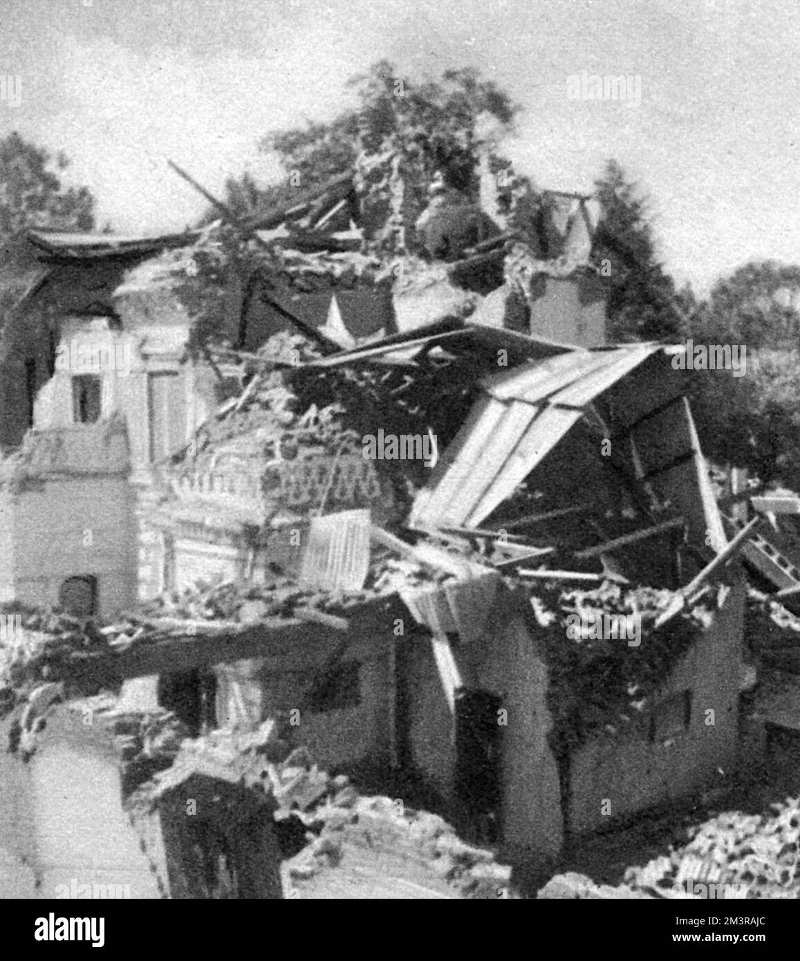 Aftermath of the Bihar and Nepal Earthquake 1934 Stock Photo - Alamy