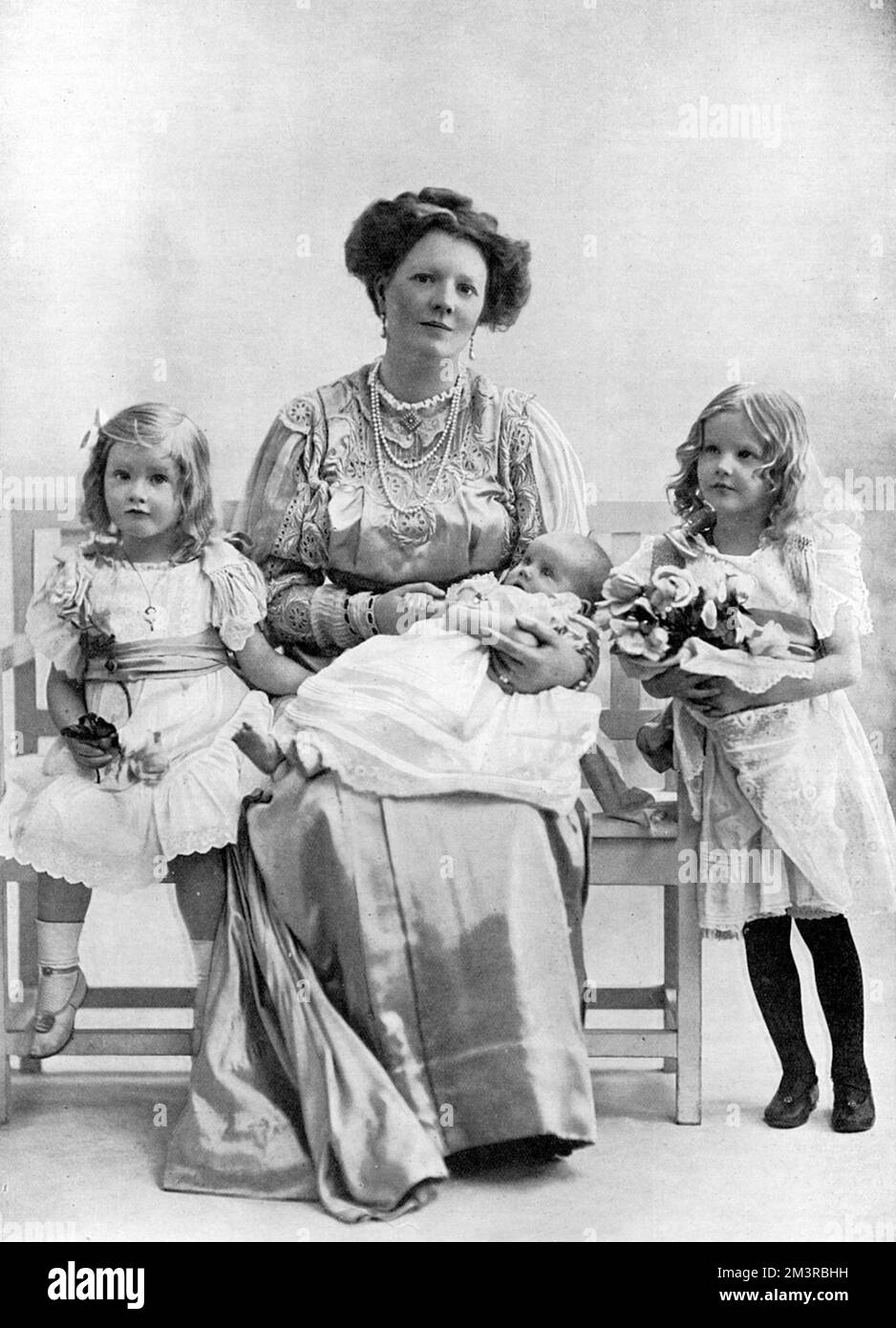 Lady Beauchamp and the Lygon Sisters Stock Photo - Alamy