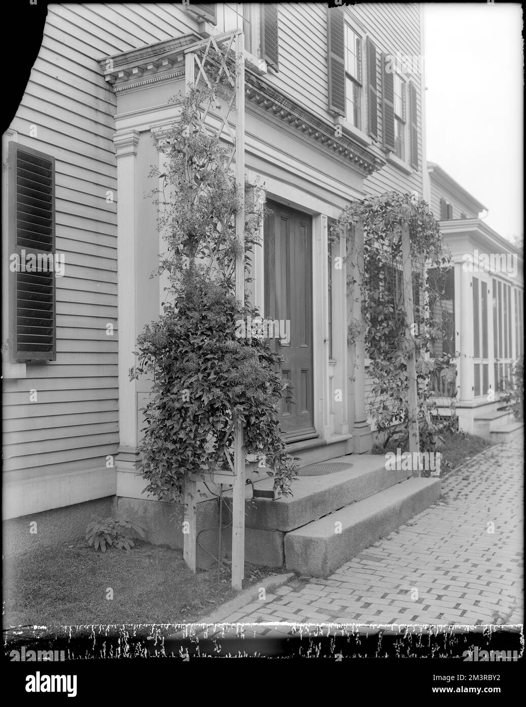 Salem, 14 Cambridge Street, exterior detail, porch, David P. Waters ...