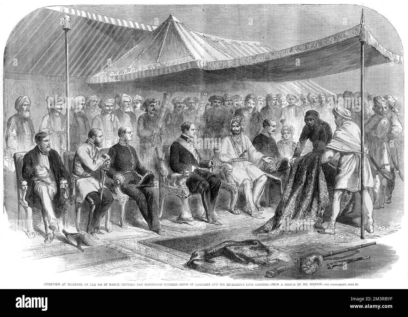 Lord Canning's return visit to the Maharajah of Cashmere. Interview at ...