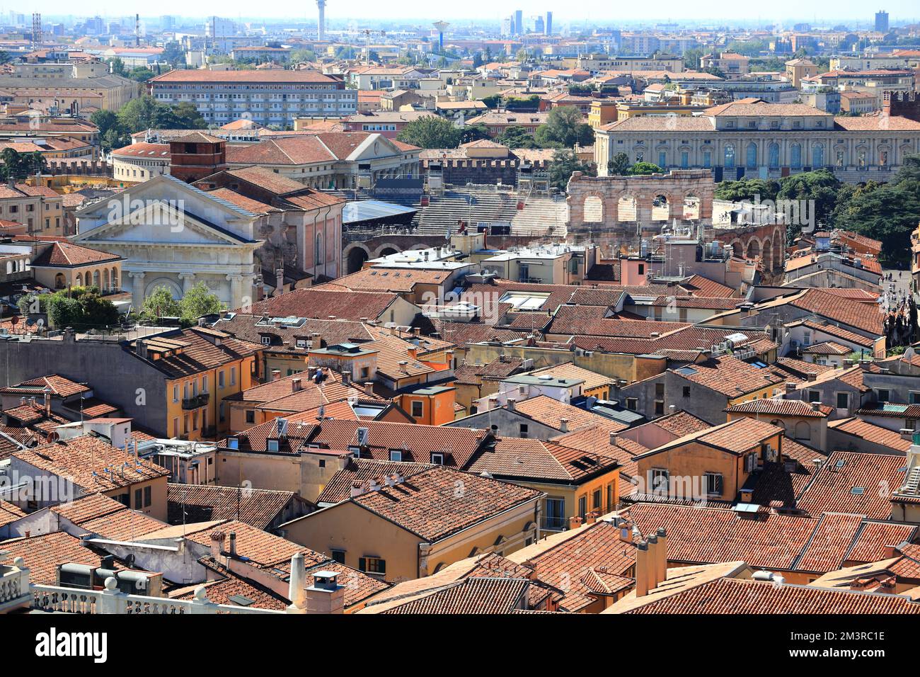 Aerial view of the Verona Arena. Italy, Europe Stock Photo - Alamy
