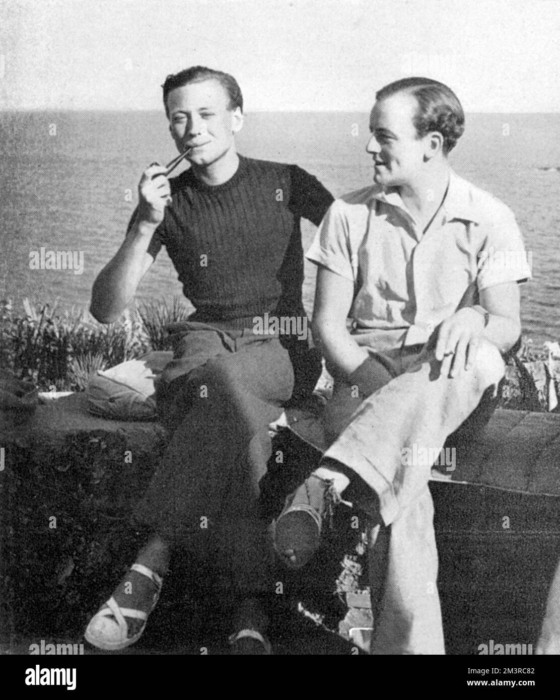 Men's fashions for the French Riviera, 1934 Stock Photo - Alamy