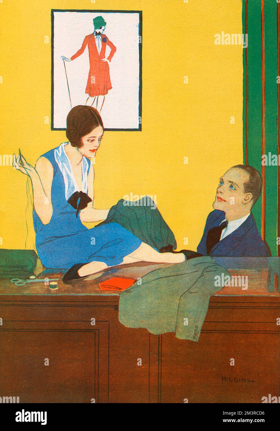 The Tailor Maid by Reginald Higgins Stock Photo - Alamy