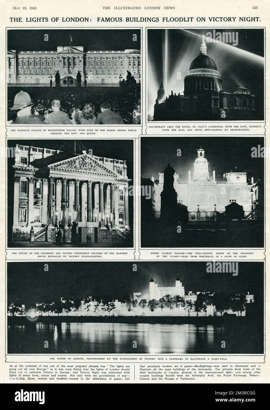 Buildings london 1945 hi-res stock photography and images - Alamy