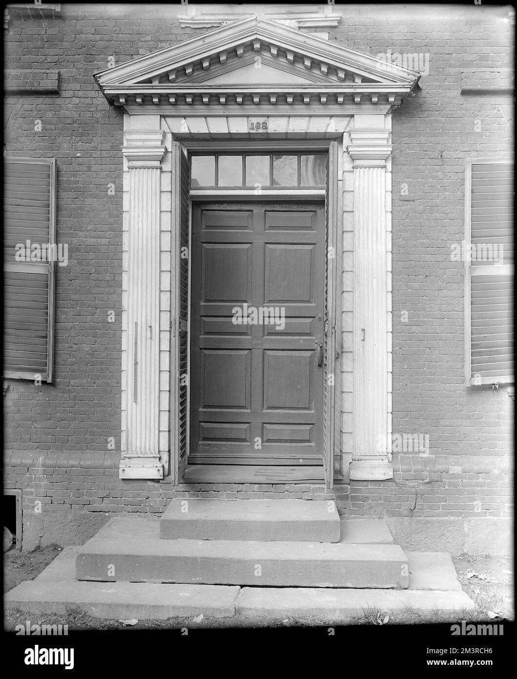 Salem, 168 Derby Street, exterior detail, door, Richard Derby house ...