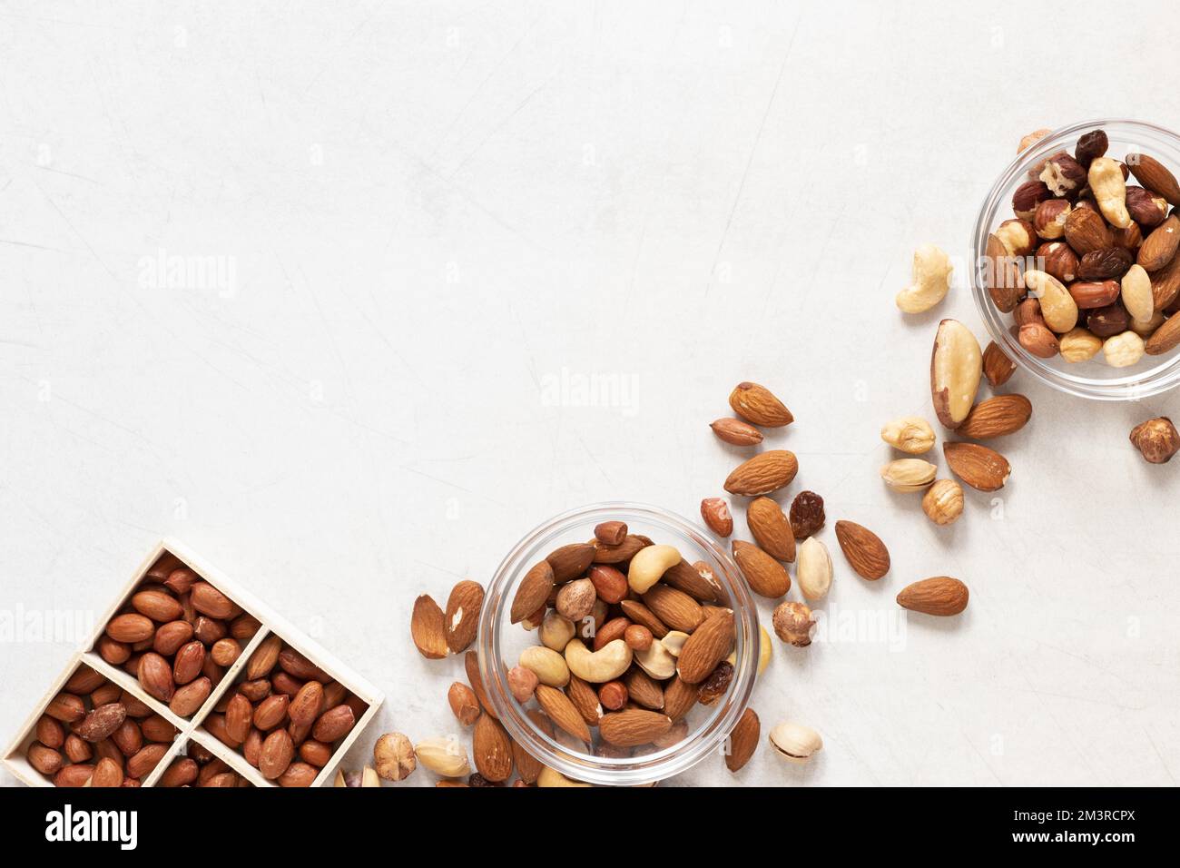 Top view delicious nuts concept. Resolution and high quality beautiful ...