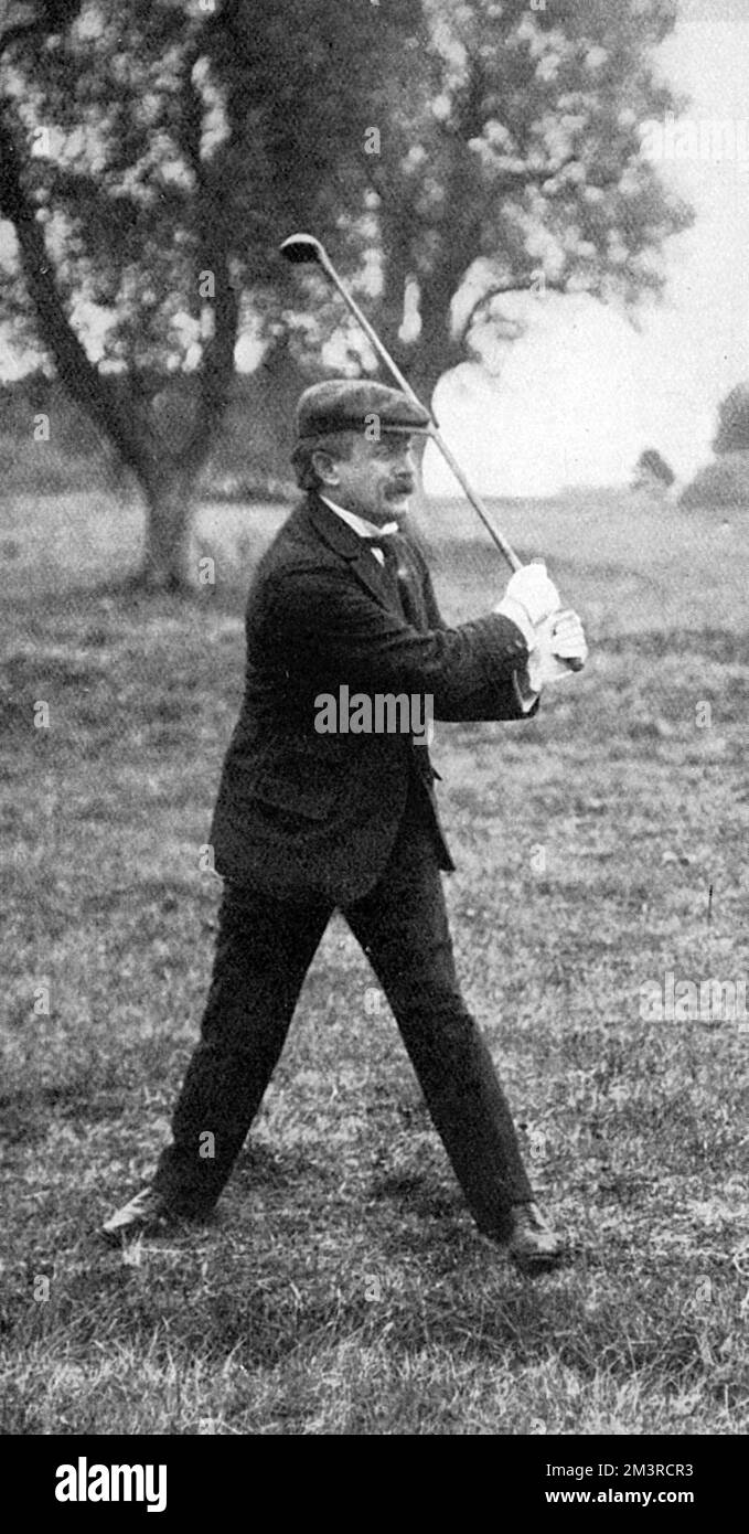 David Lloyd George playing golf at Nice Stock Photo - Alamy
