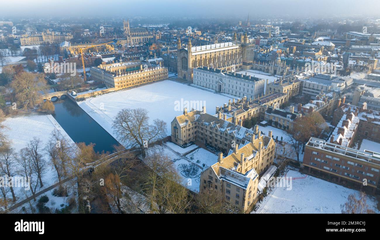 Picture dated December 14th shows King’s College in Cambridge on a ...