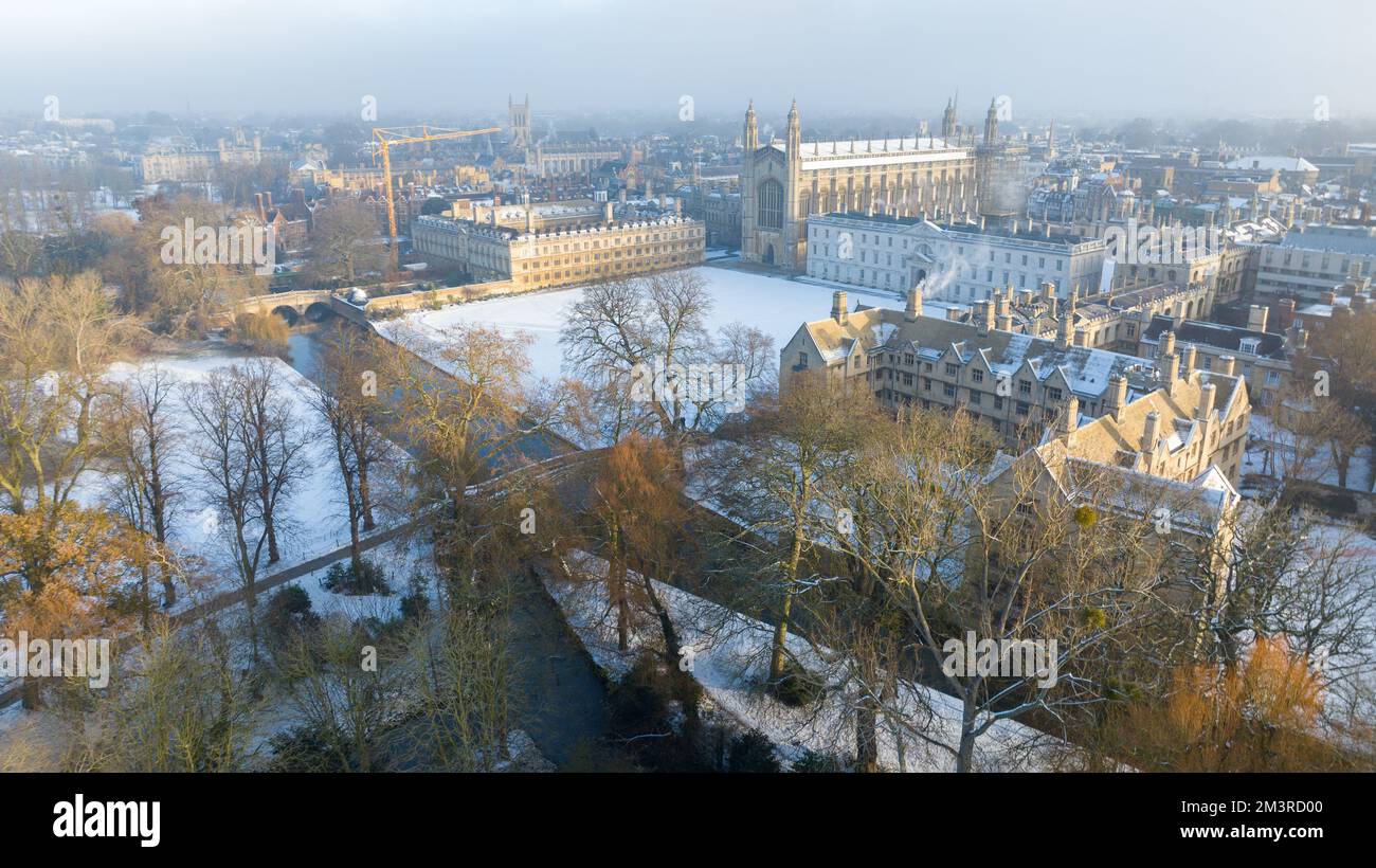 Picture dated December 14th shows King’s College in Cambridge on a ...